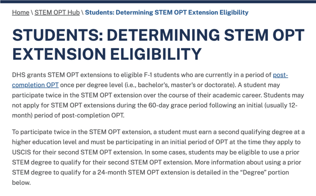 STEM OPT 使用的几个问题：能否跳用？可否叠加？能否分开用？ — 野火教育